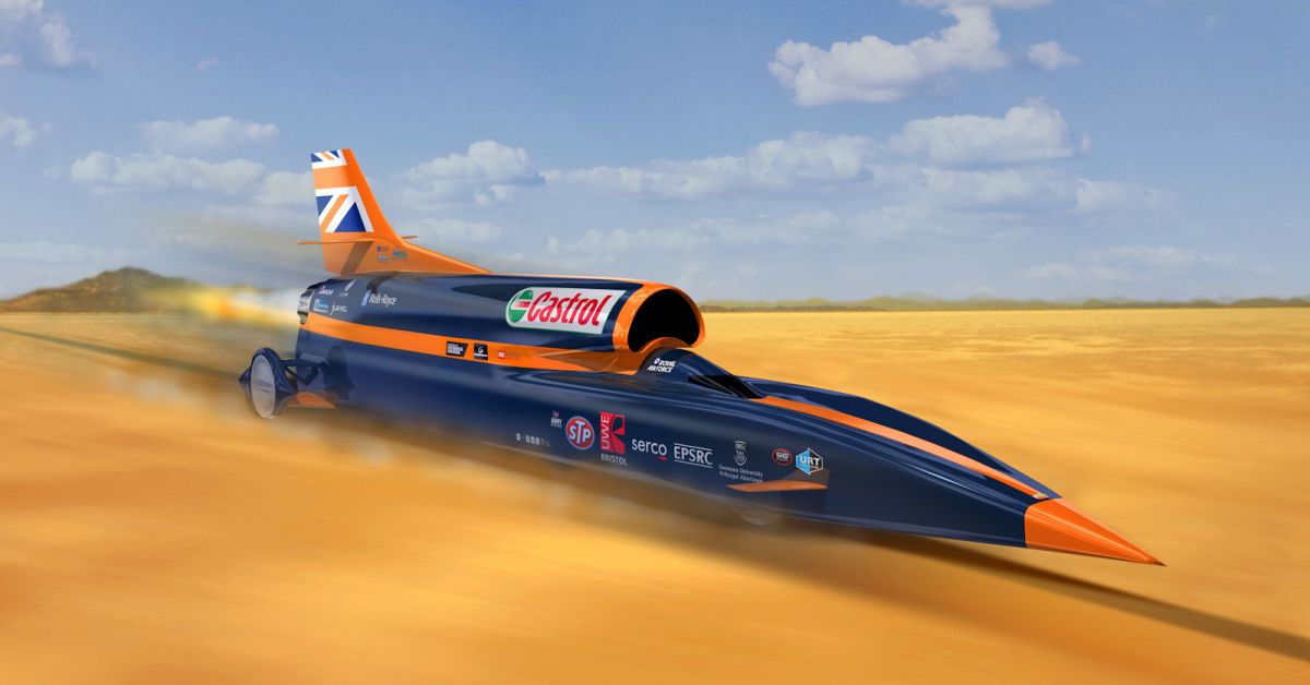 Bloodhound SSC Supersonic Car: Mit 1609 km/h auf Weltrekord-Jagd ...
